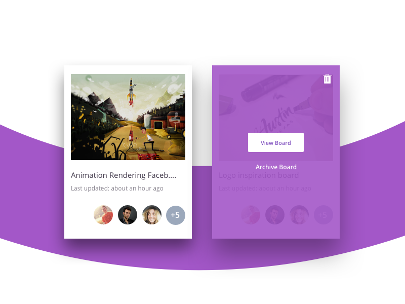Moodily - Board View by Corey Haggard on Dribbble