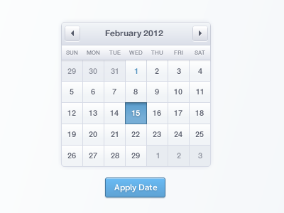 Apply Date by Corey Haggard on Dribbble