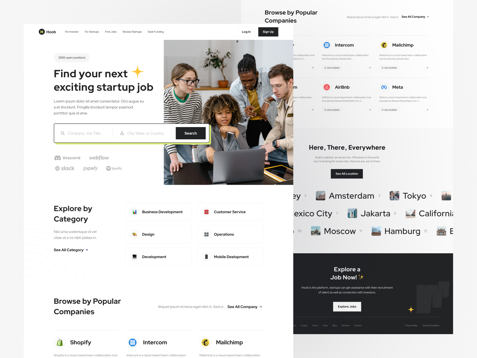 Hoob - Job Finder Website UI Kit by Helo Claps Product on Dribbble Hoob - Job Finder Website UI Kit by Helo Claps Product on Dribbble