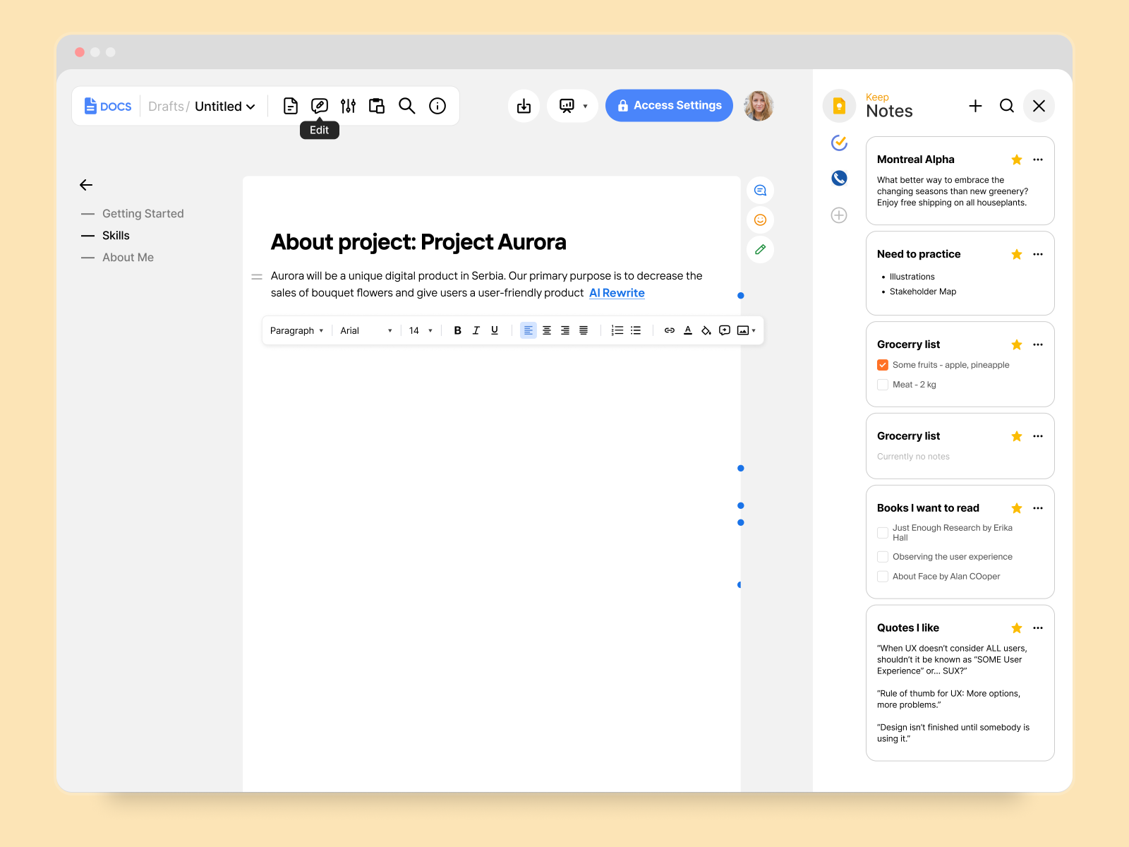 Google Docs Concept by Ion Gradinaru on Dribbble