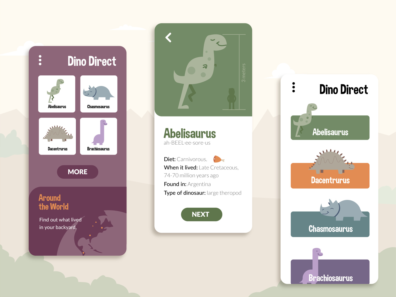 DinoDirect by Matt on Dribbble