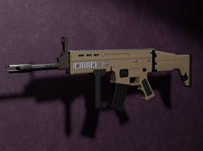 Assau;lt rifel 3d model by Aniket Ashis on Dribbble