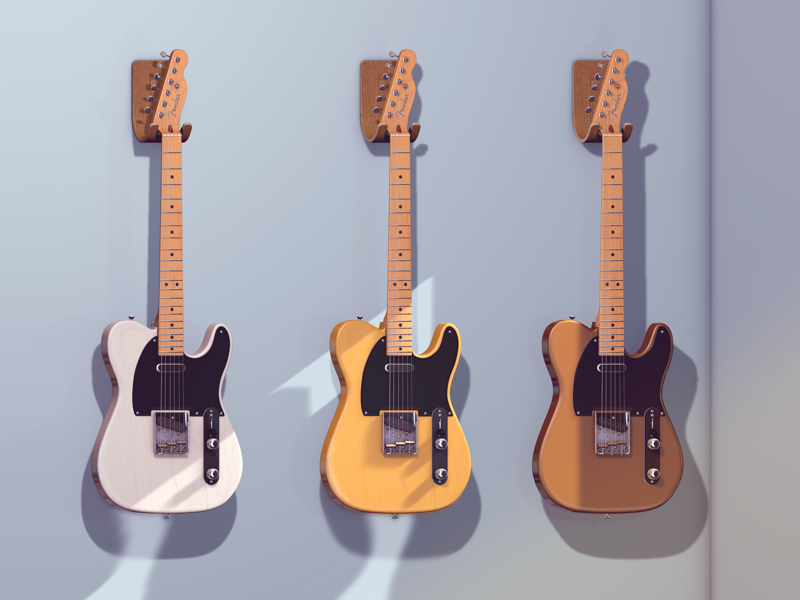 Telecaster 52 by Angel de la Cruz on Dribbble