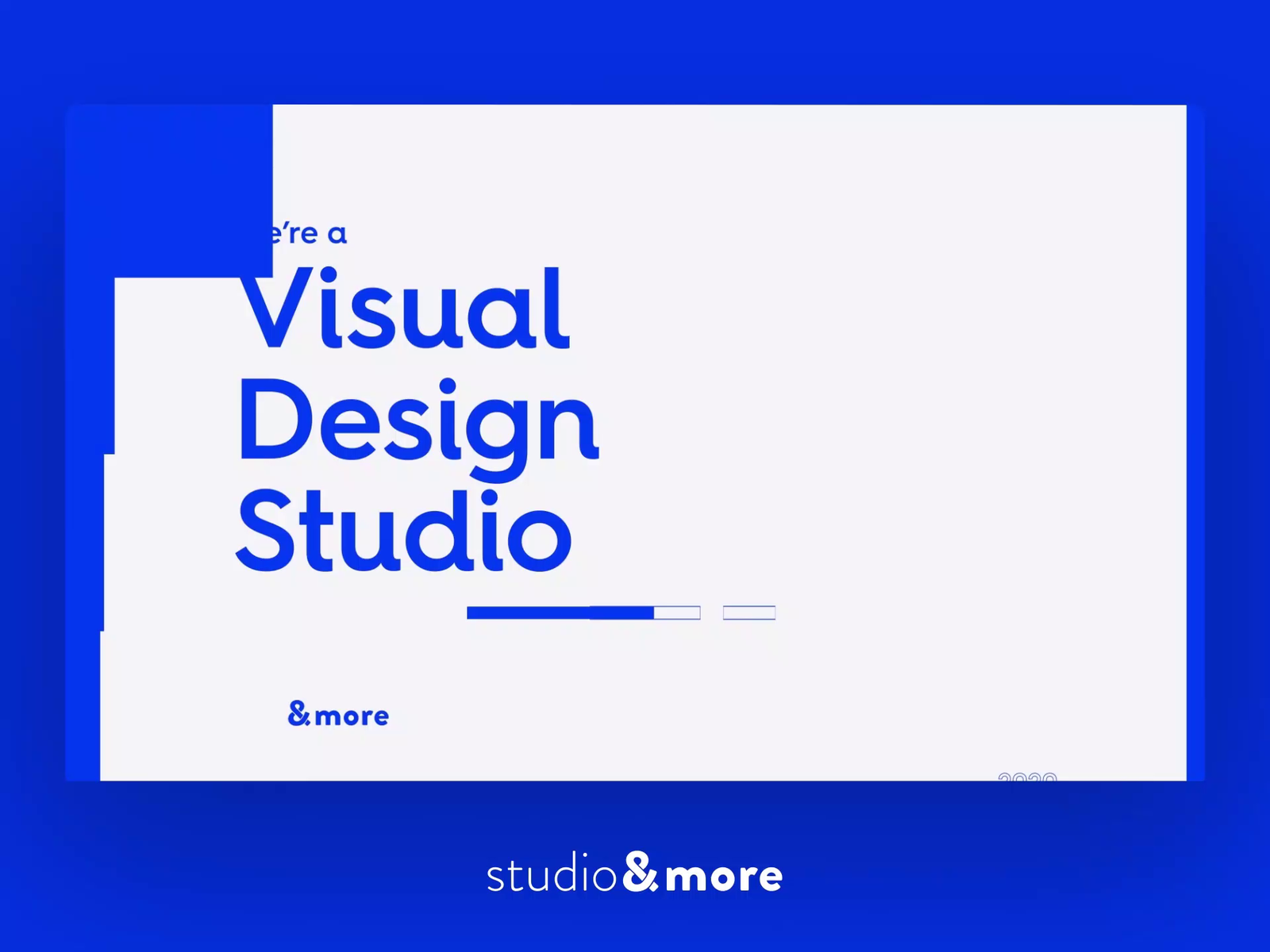 Showreel 2020 - Visual by studio&more on Dribbble