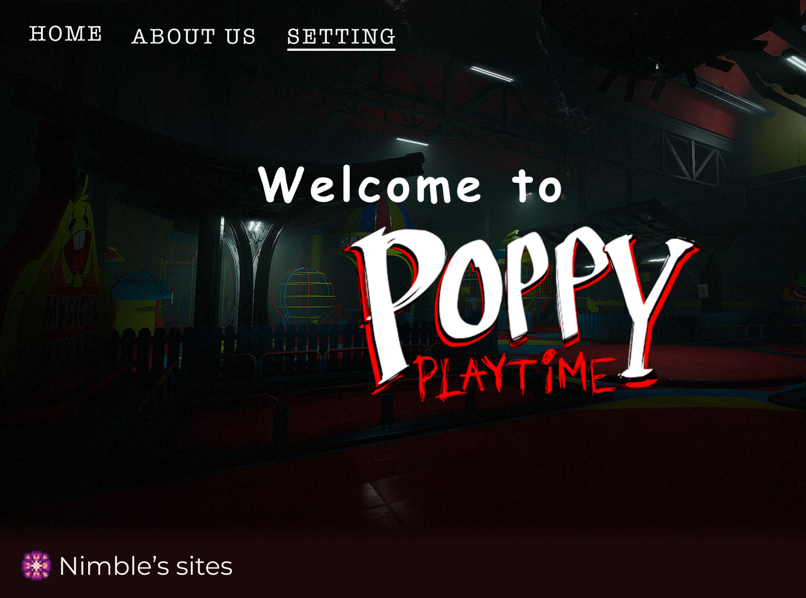 Poppy Playtime Website by Anastasia Nimble on Dribbble