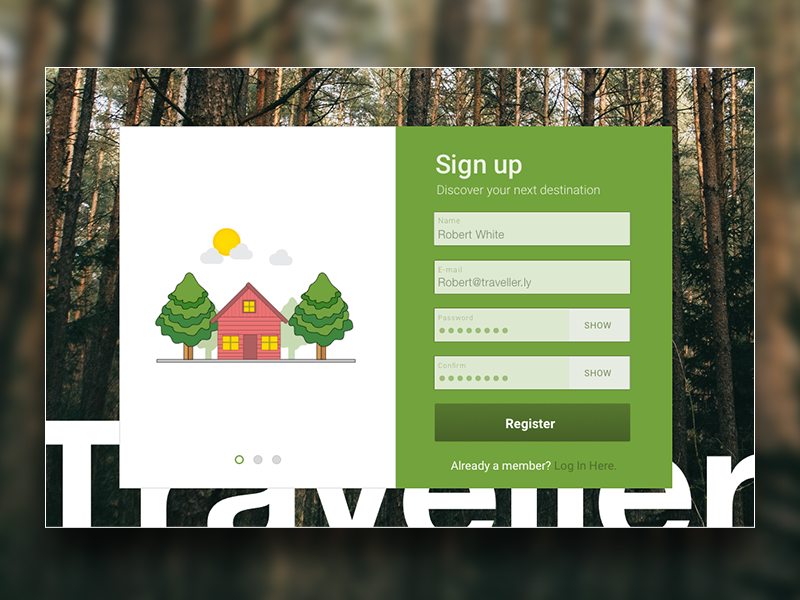 Sign up by Barbara Rodeghiero on Dribbble