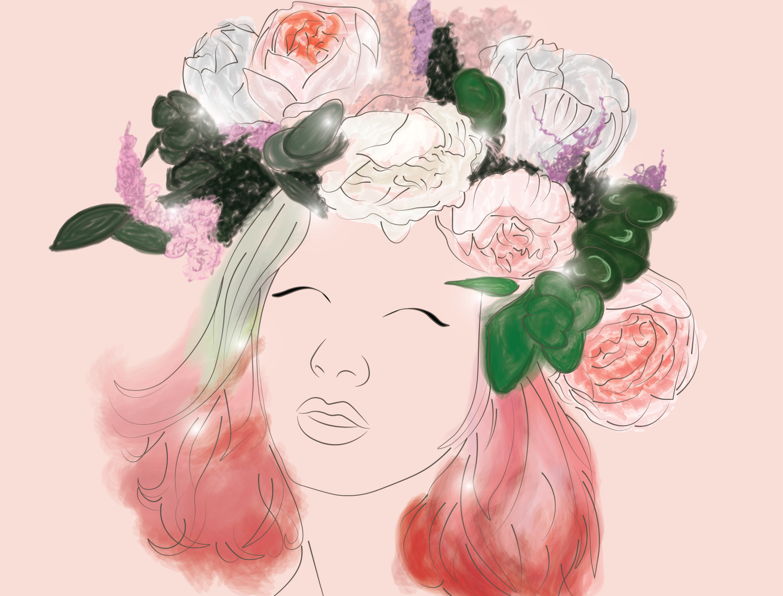 Flower Head by Aniqa Ramzan on Dribbble