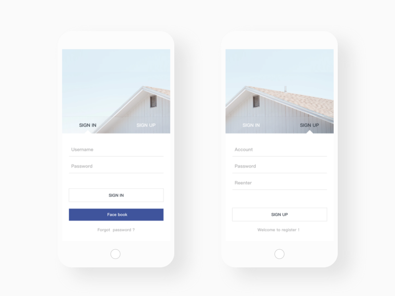 Furniture landing interface by Yimi- on Dribbble