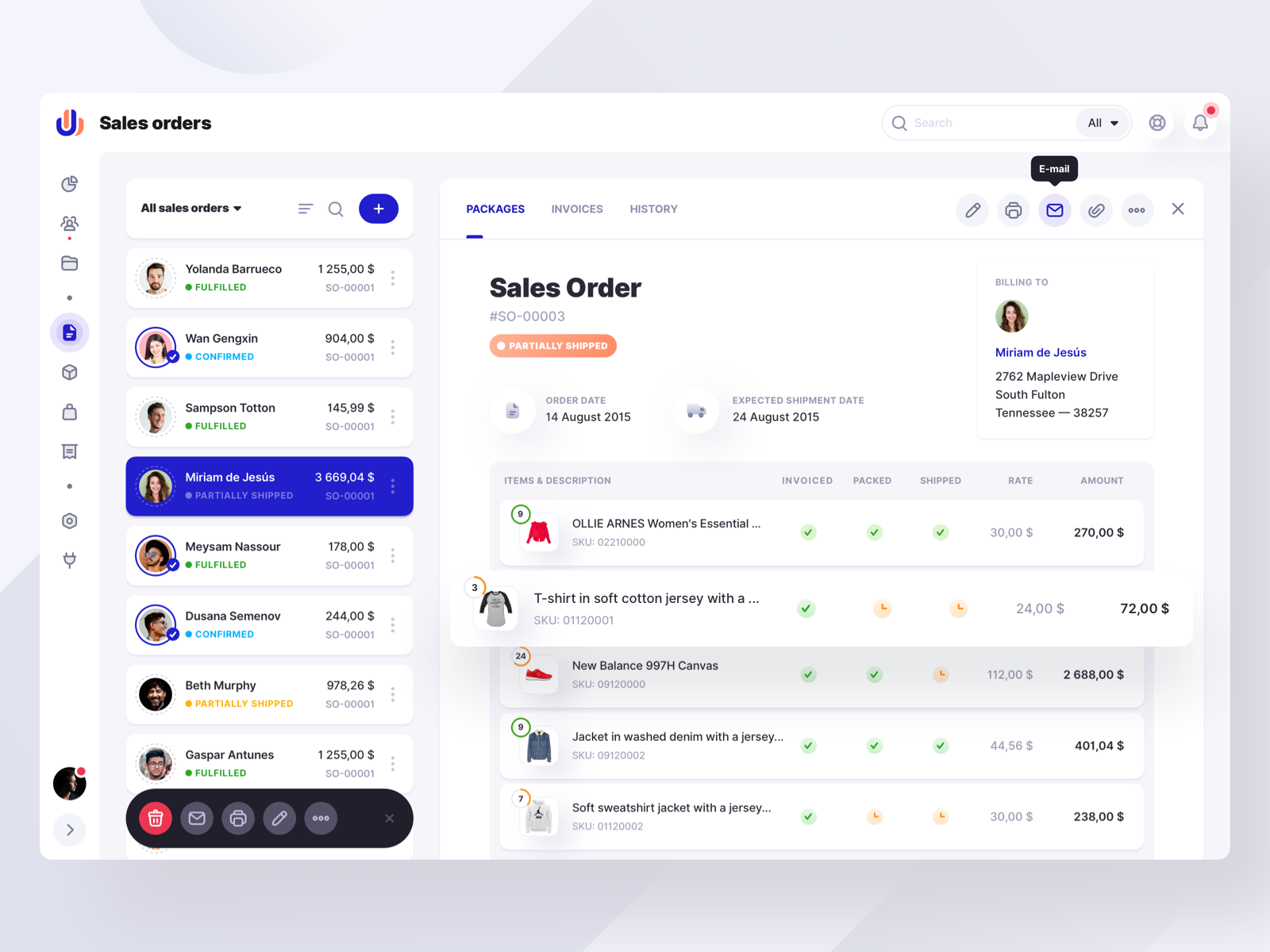 Sales orders page exploration. WIP by Anton Yefimenko on Dribbble