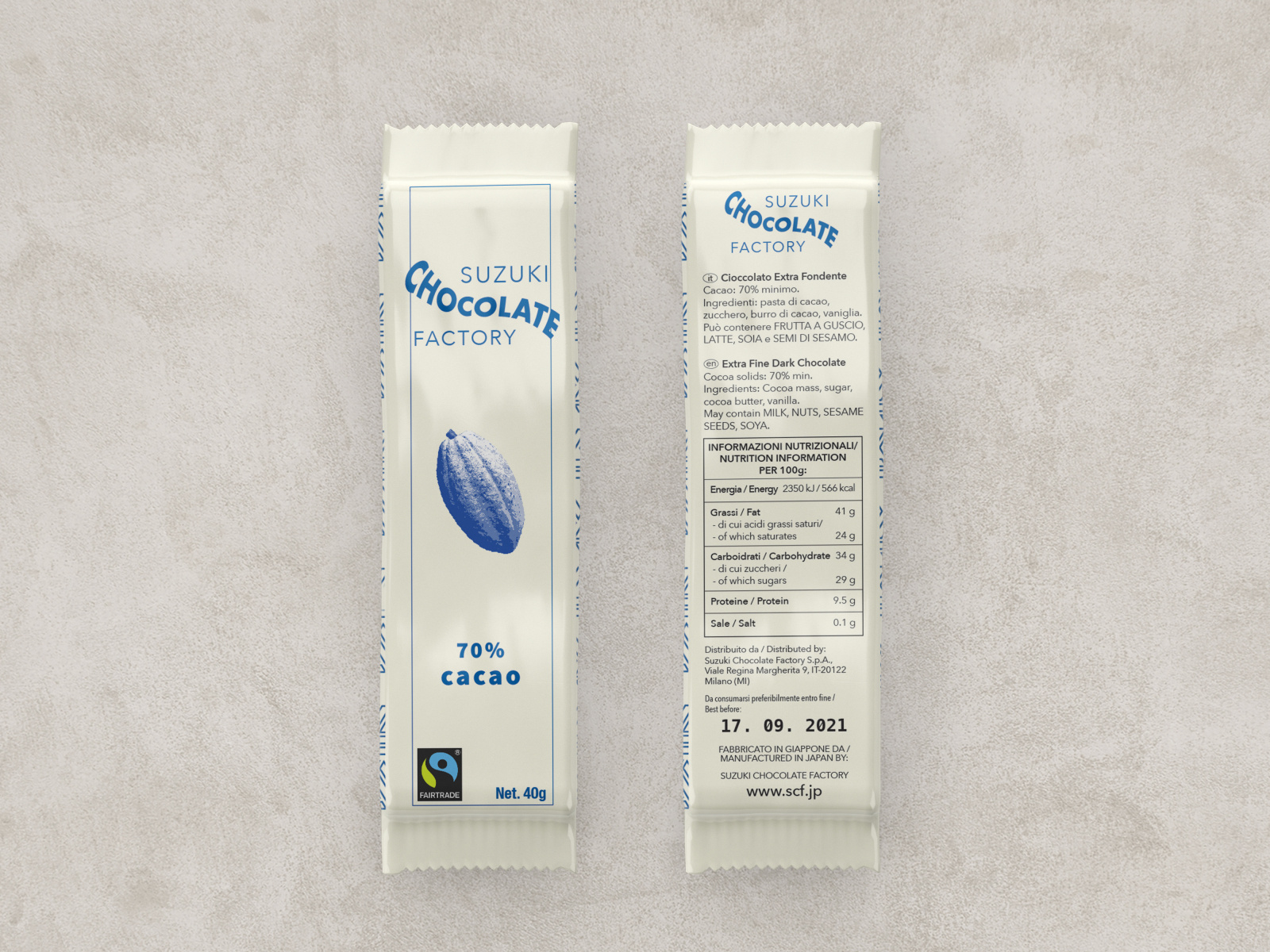 Chocolate Bar Packaging by Mai Suzuki on Dribbble