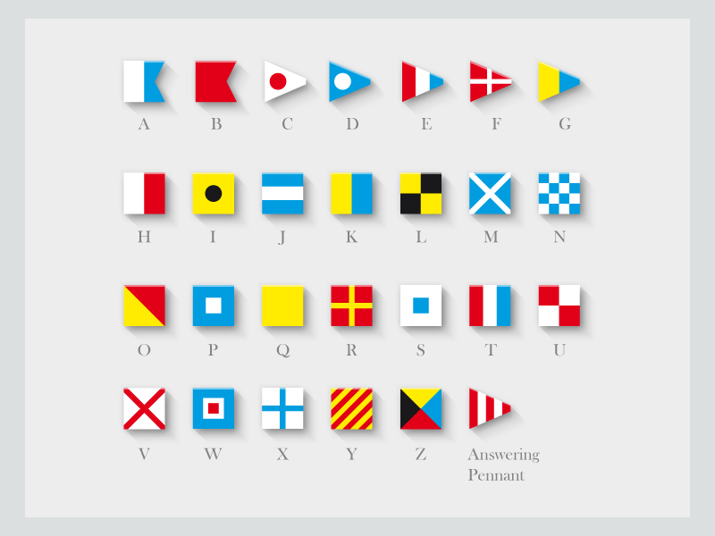 International Code Flags by David Boyero on Dribbble