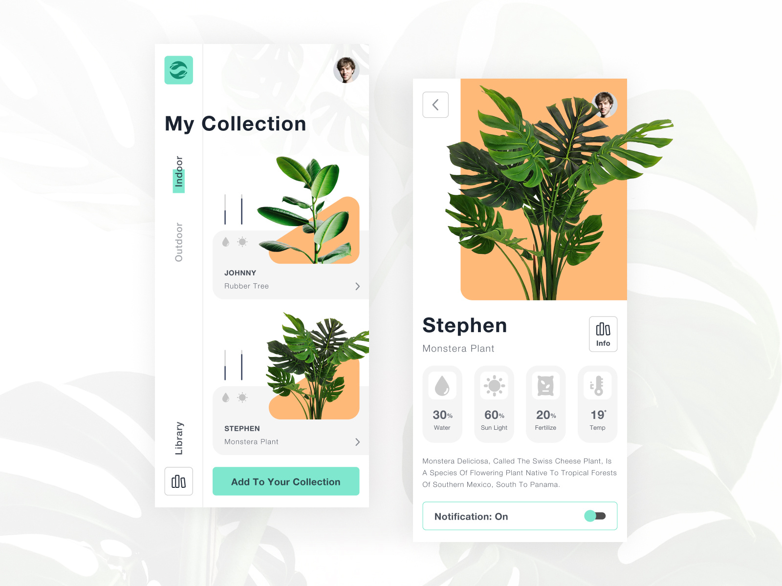 Smart Garden app by Mohammad Taghizadeh on Dribbble