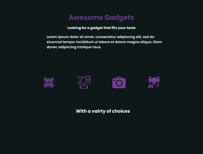 Gadget Website feature by Francis Deo A on Dribbble