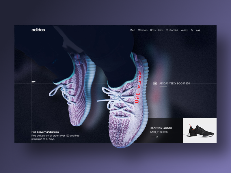 Adidas website design concept by Emma Mulligan on Dribbble