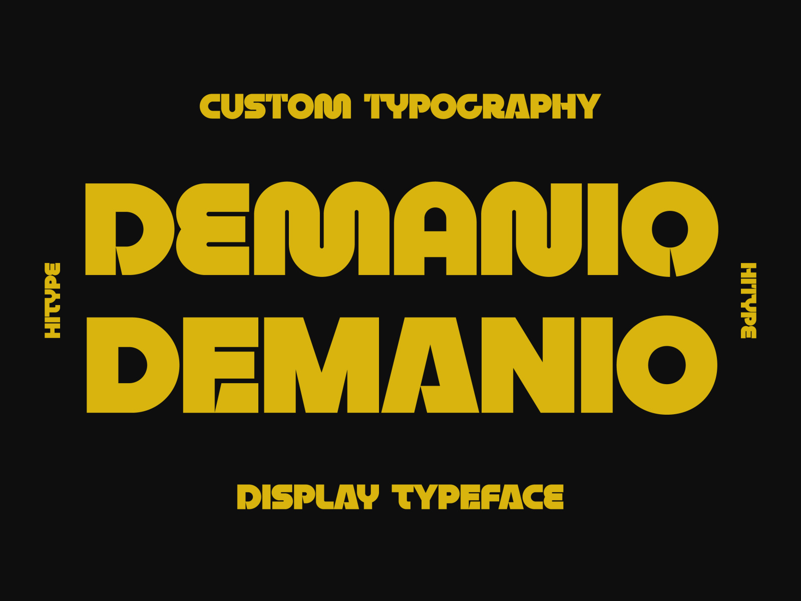 Demanio Display Typeface by Hitype on Dribbble