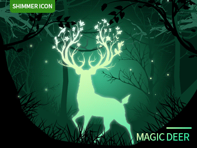 Magic Deer by NeyeCat on Dribbble
