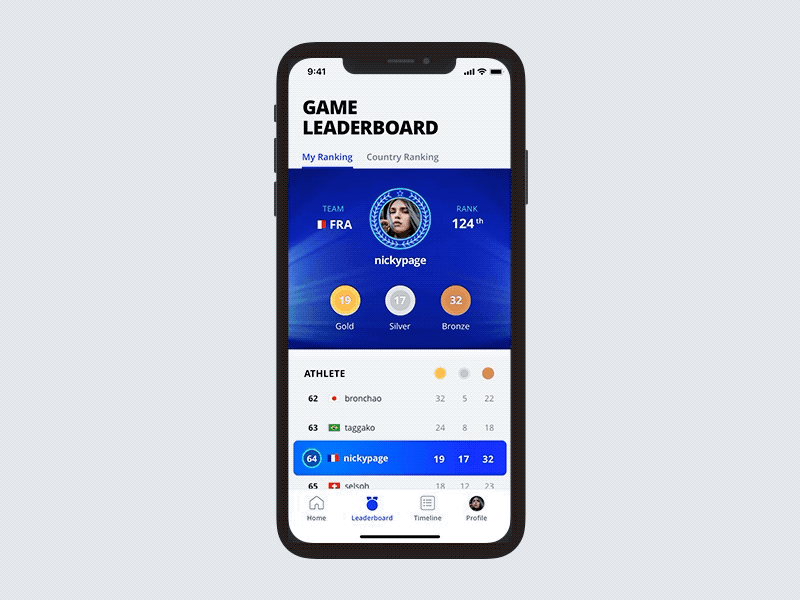 Game Leaderboard Interaction by Melvin on Dribbble