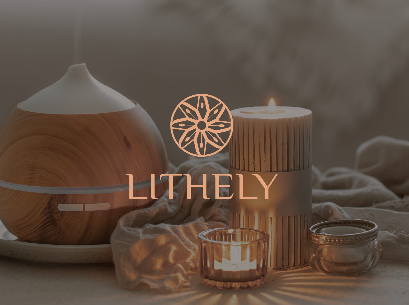 Lithely - candles & jewelry logo by Ekaterina Tiurina on Dribbble