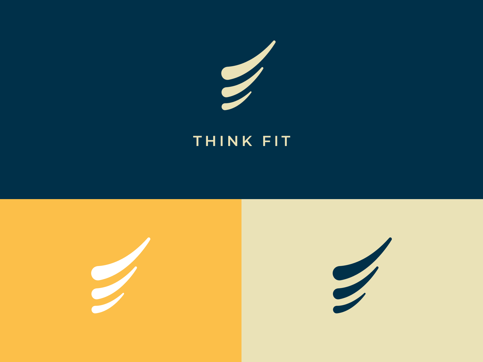Logo Design For Think Fit by SpectrumWise on Dribbble