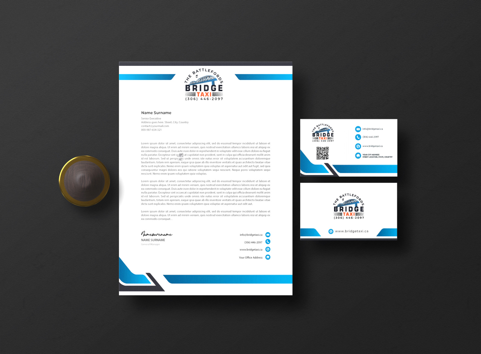 Cab Company Stationary Design by Awais Ashraf on Dribbble