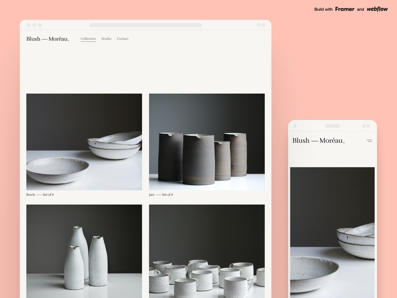 Blush — Portfolio by Blush Themes on Dribbble