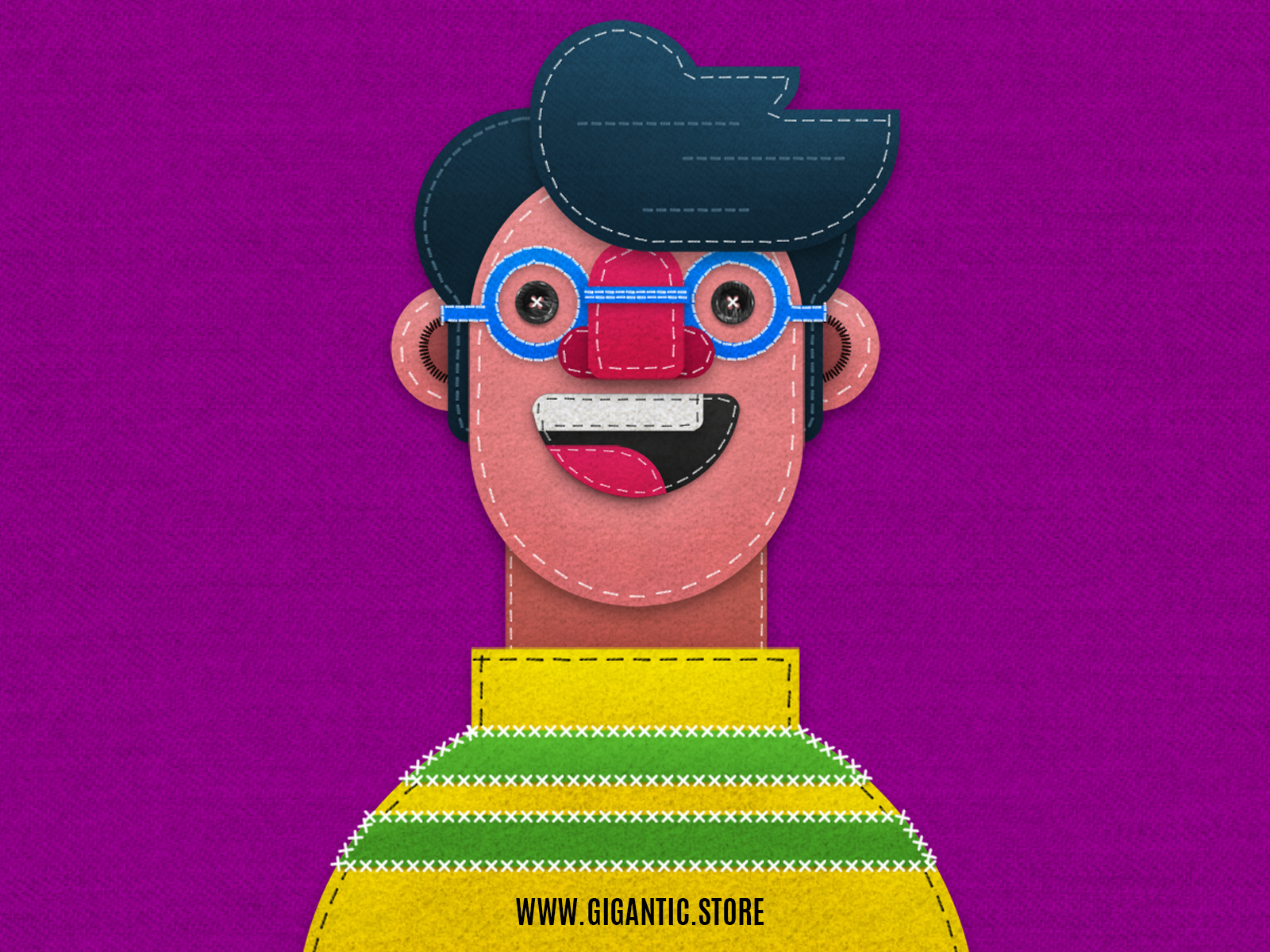 Stitch Embroidery Patch Effect in Adobe Photoshop by Mark Rise on Dribbble