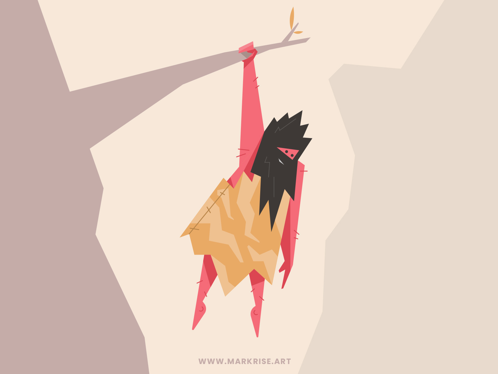 Flat Design Vector Character Illustration, Simple 2D Drawing by Mark ...