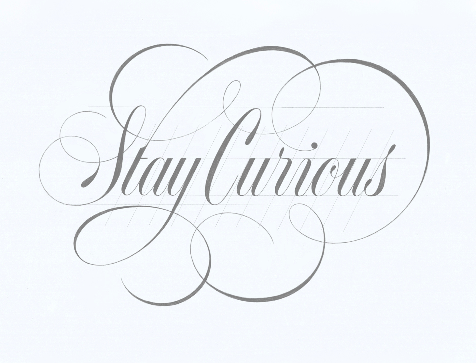 Stay Curious Lettering sketch by Daniel de Sousa on Dribbble