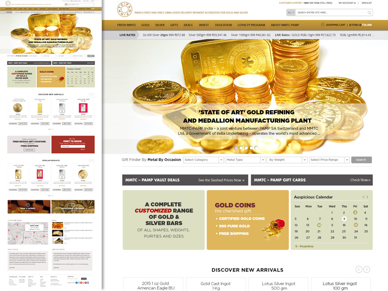 MMTC PAMP homepage demo screen by Prashant Kamat on Dribbble