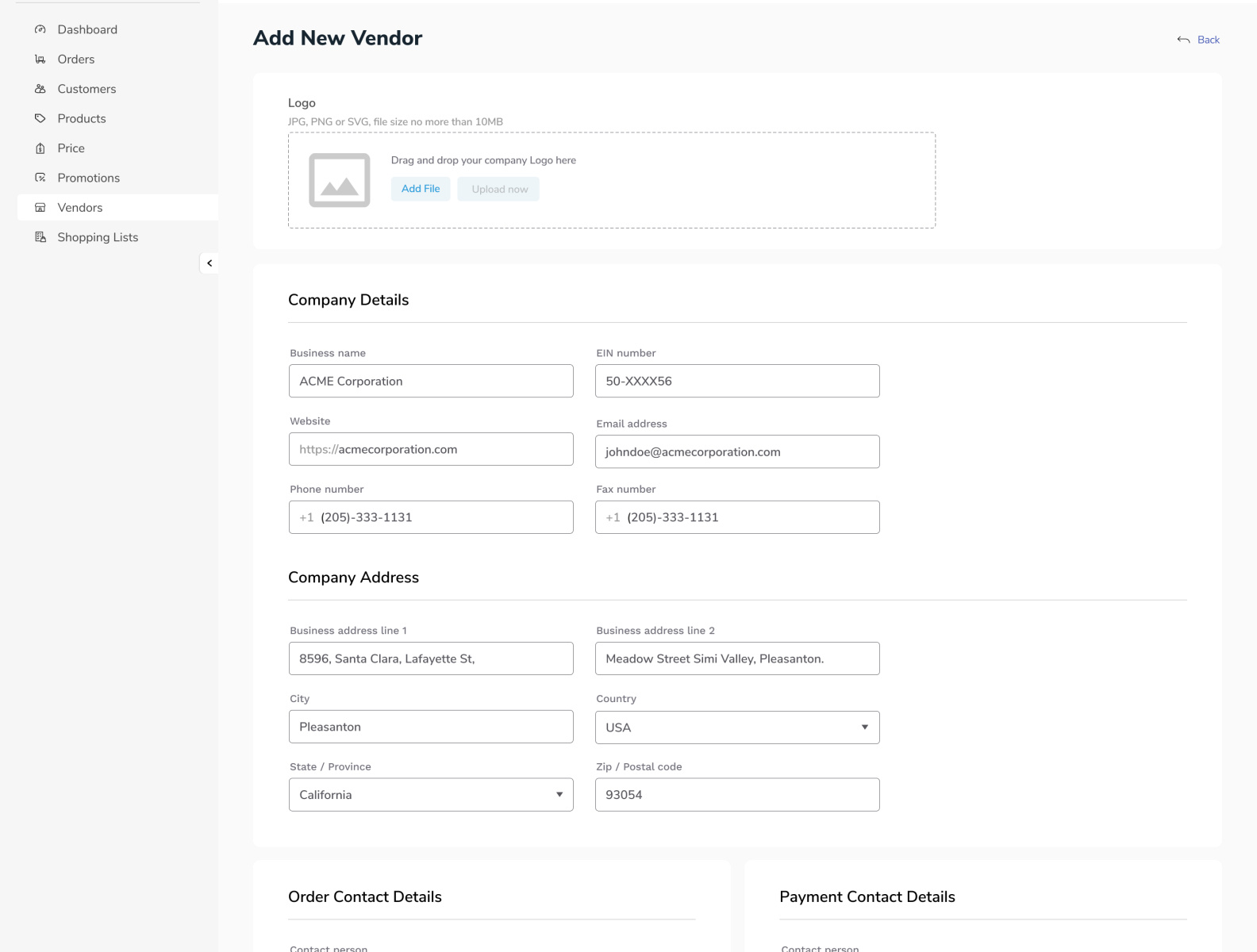 Add new Vendor by Venkatesh | Sr. UI / UX Product Designer (web ...