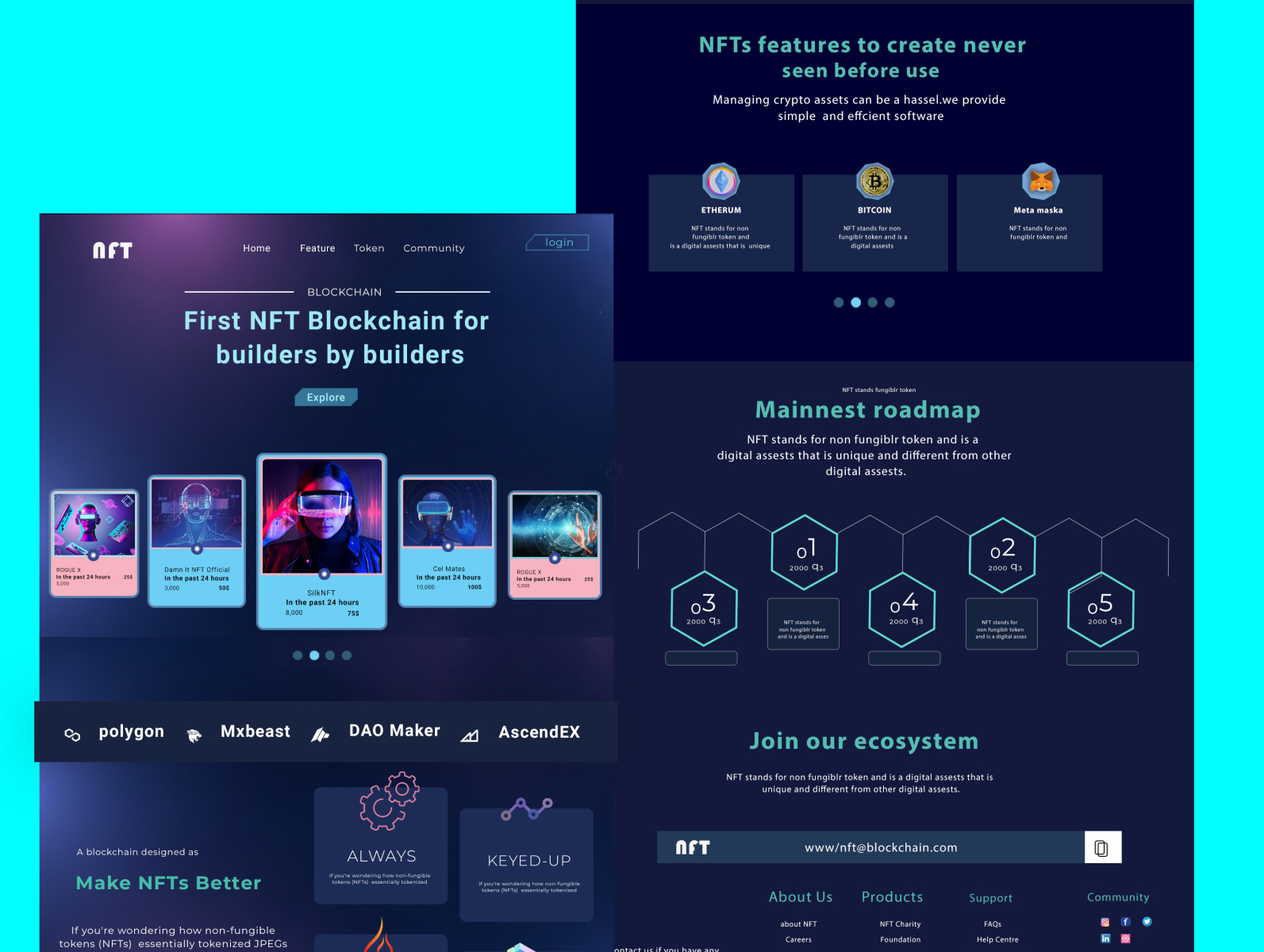 NFT WEB DESIGNING by Naba Ahtasham on Dribbble