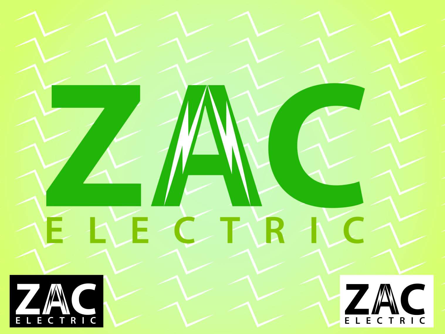 ZAC electric Logo design | word logo by Sai Krishna on Dribbble