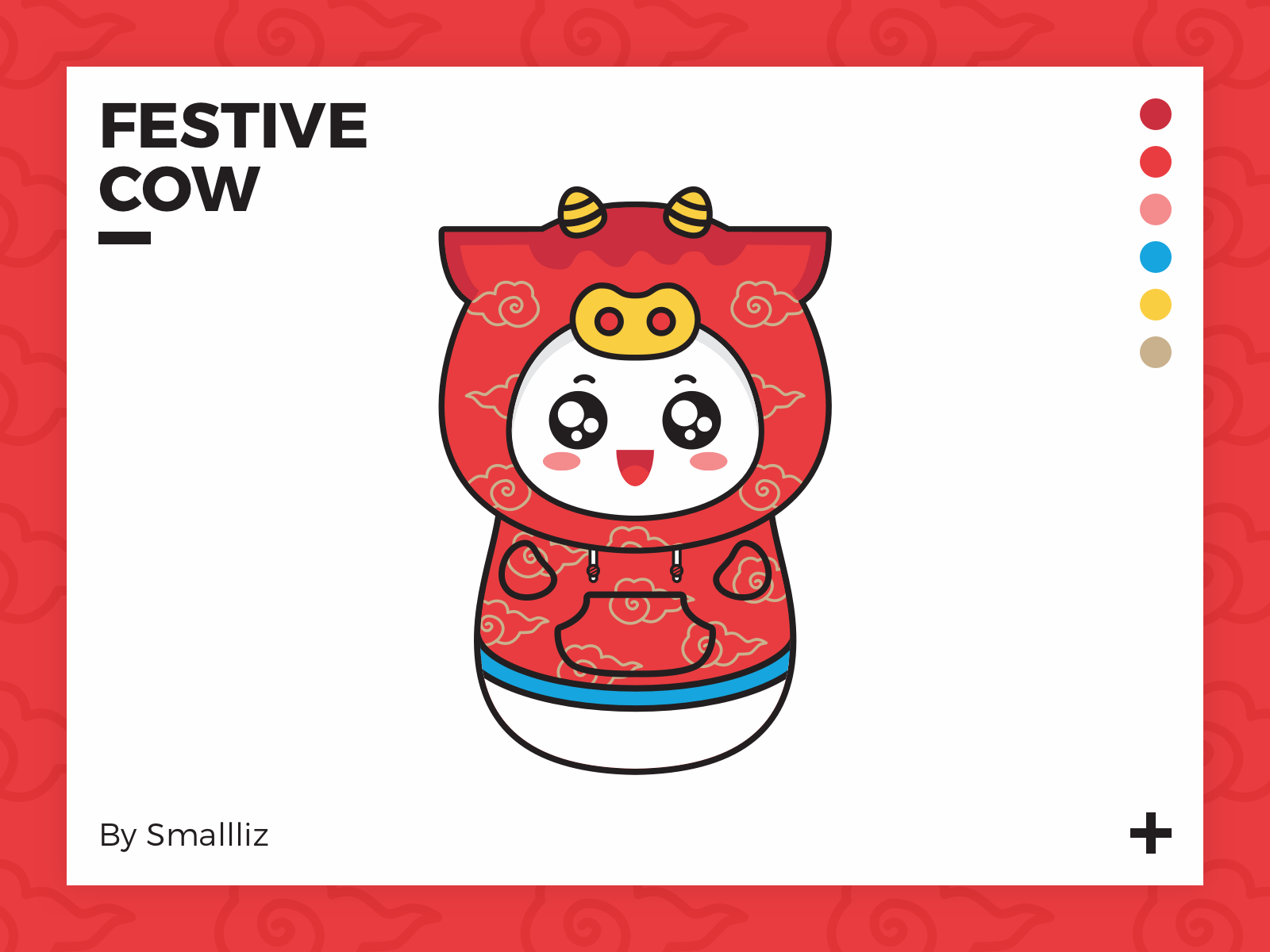 Festive Cow by Smallliz on Dribbble
