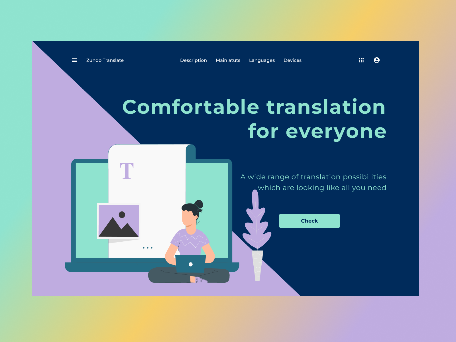 Zundo Translate by Hanna Buiar on Dribbble