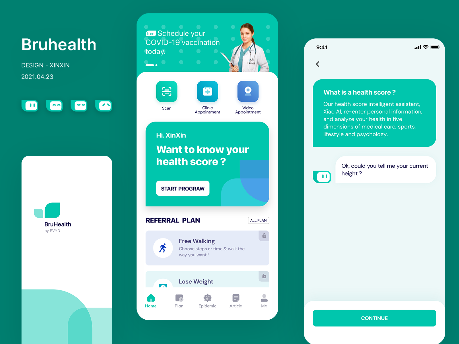 health by 辛欣 on Dribbble