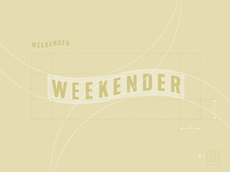 WEEKENDER ride logo construction by Rokob Jakab on Dribbble