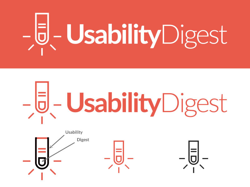 Logo Specs for Usability Digest by Dave Tross | dekedesign on Dribbble