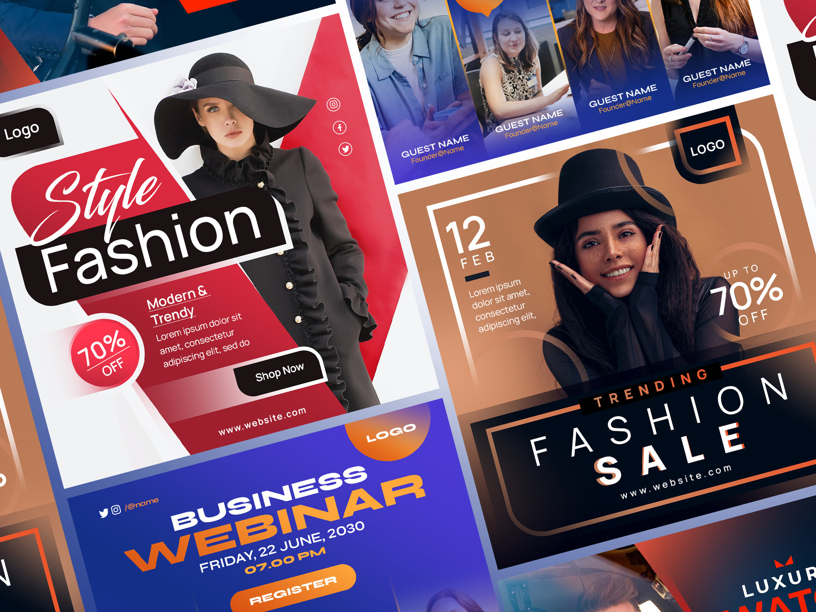 Fashion Banner Design by Tonmoy Kamroker on Dribbble