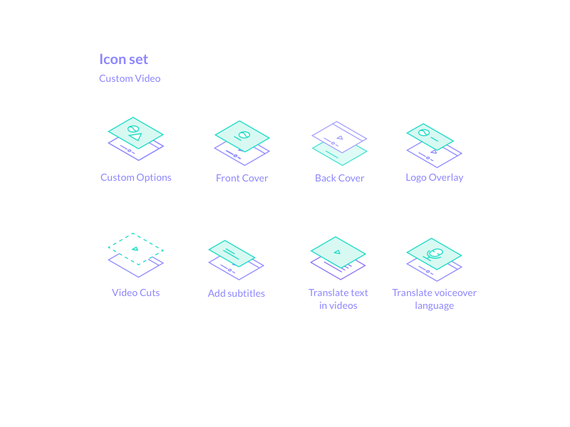 Video Options - Iconography by Ramona Russo on Dribbble