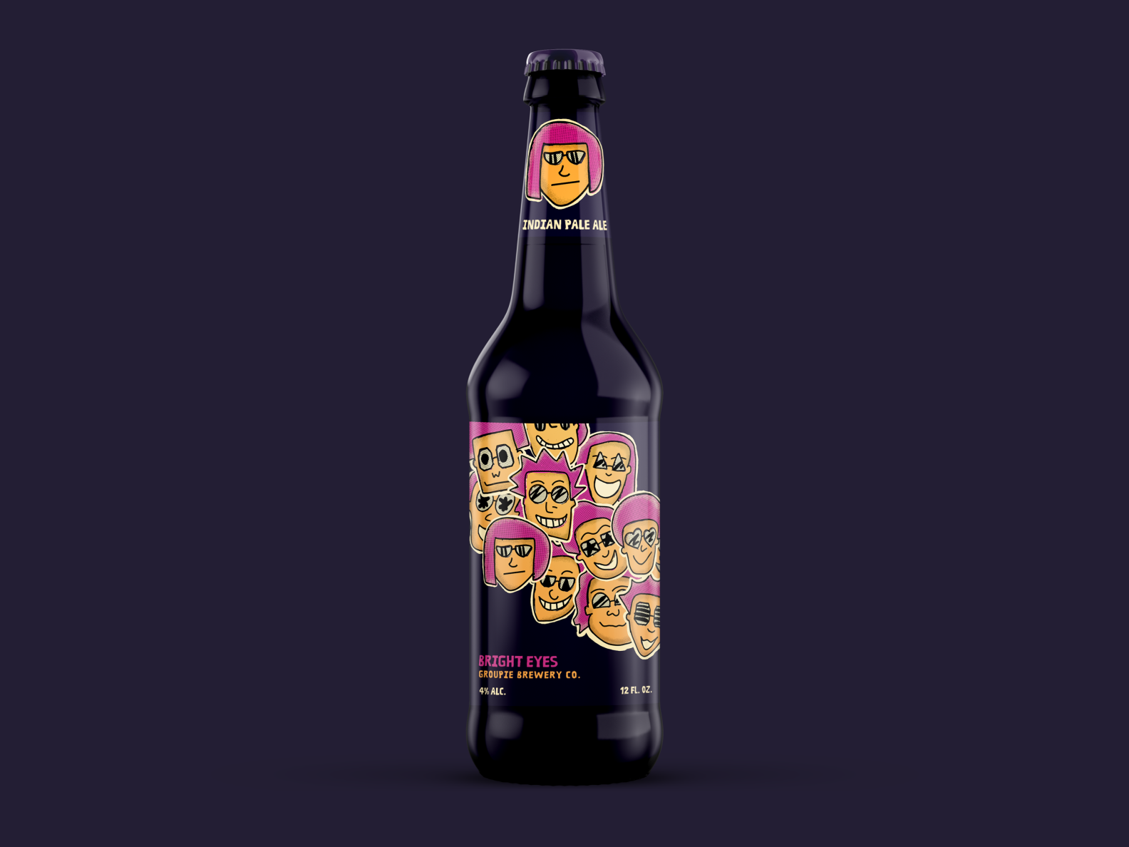 Bright Eyes Beer Label by Katie Cooper on Dribbble