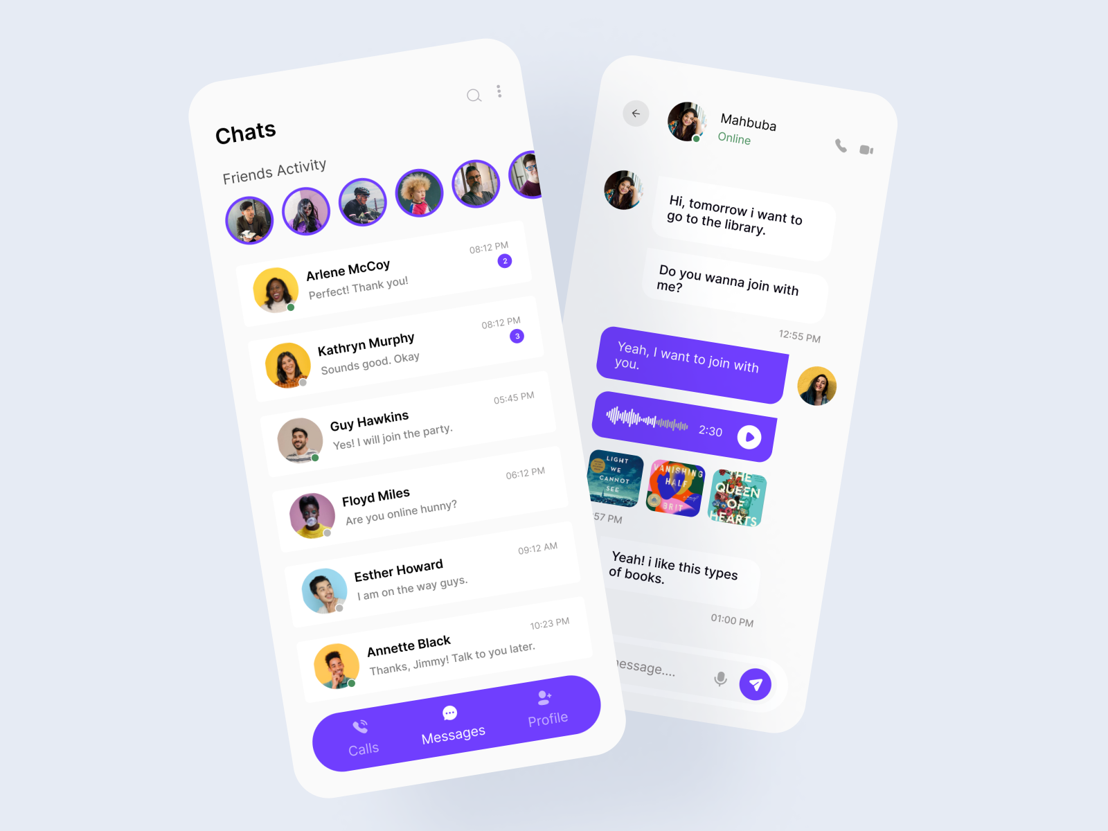 Messenger App Design by Mahmudul hasan on Dribbble