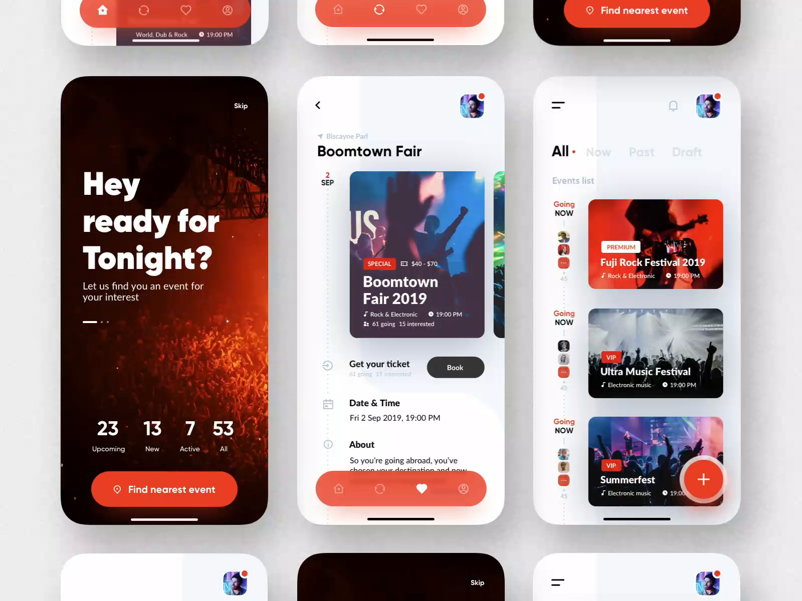 VIP event app showcase by Ariuka on Dribbble