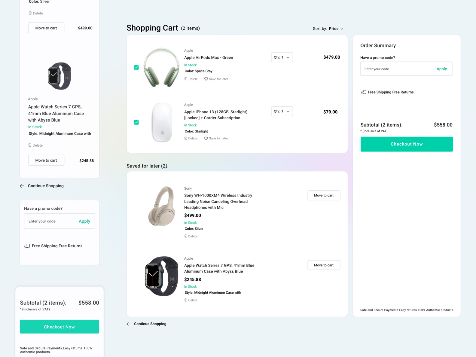Ecommerce shopping cart by Faisal Al-Da'aja on Dribbble