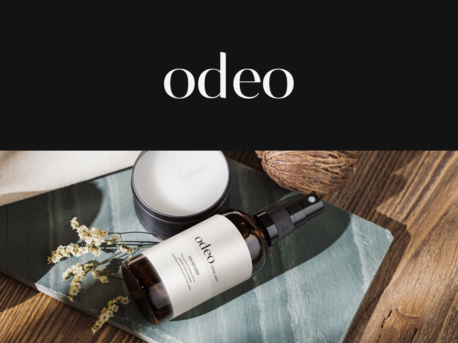 Odeo- Logo design for pillow sprays by Jagoda on Dribbble