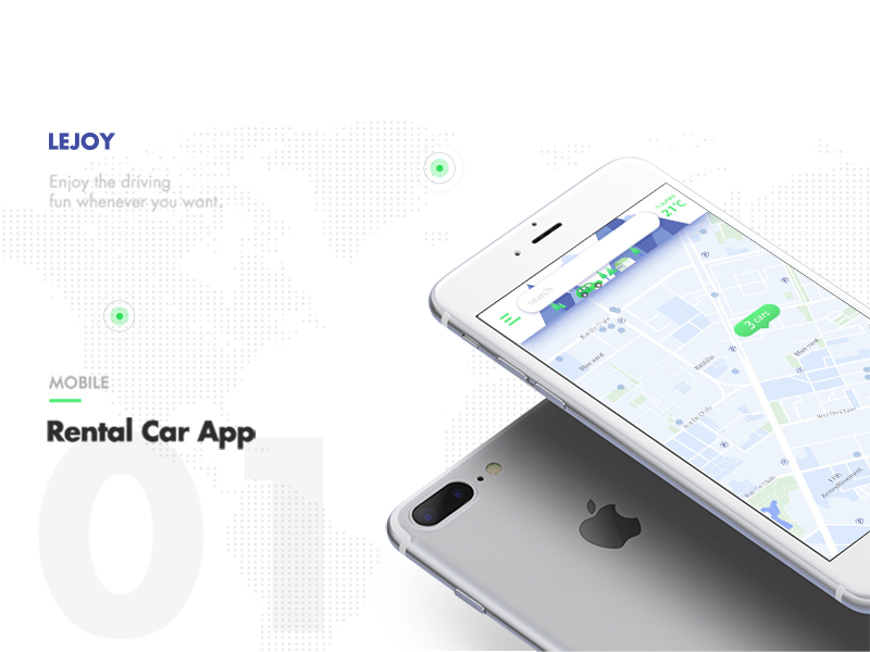 Rental car app by Vini on Dribbble