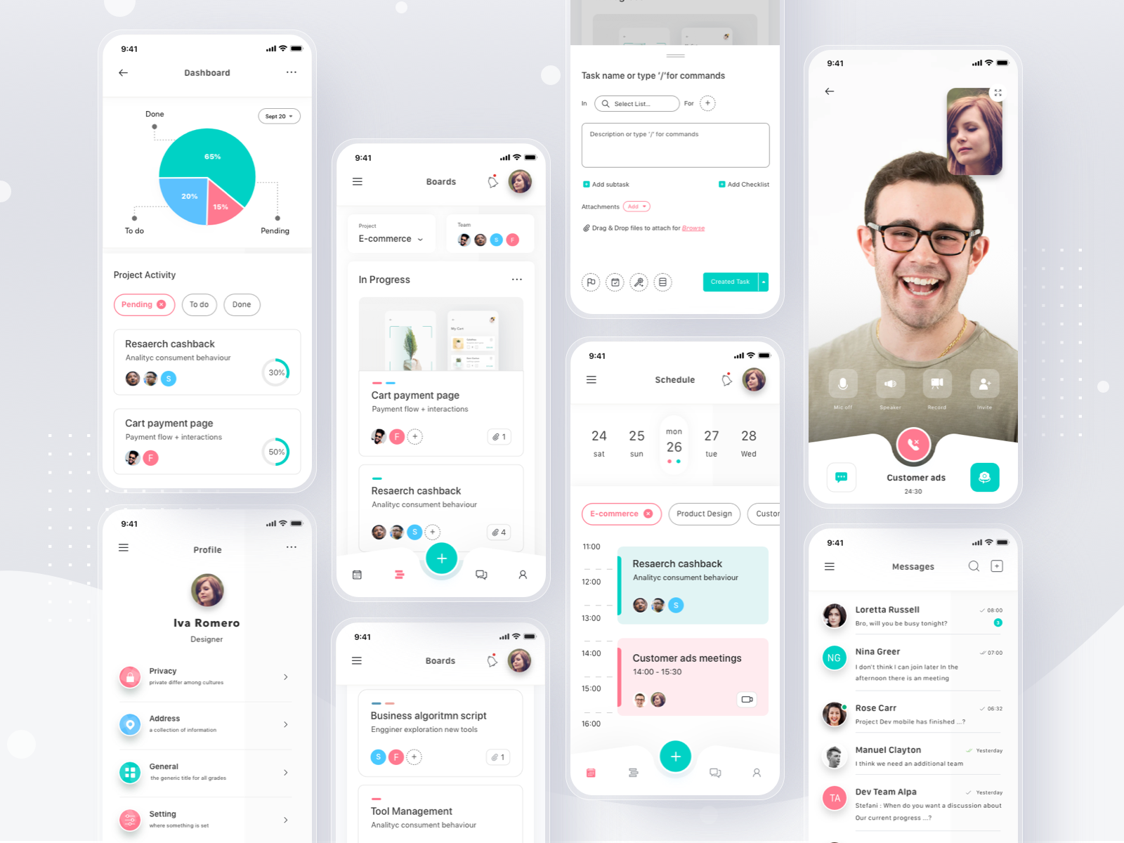Work Management App by Sulton handaya for Pelorous on Dribbble