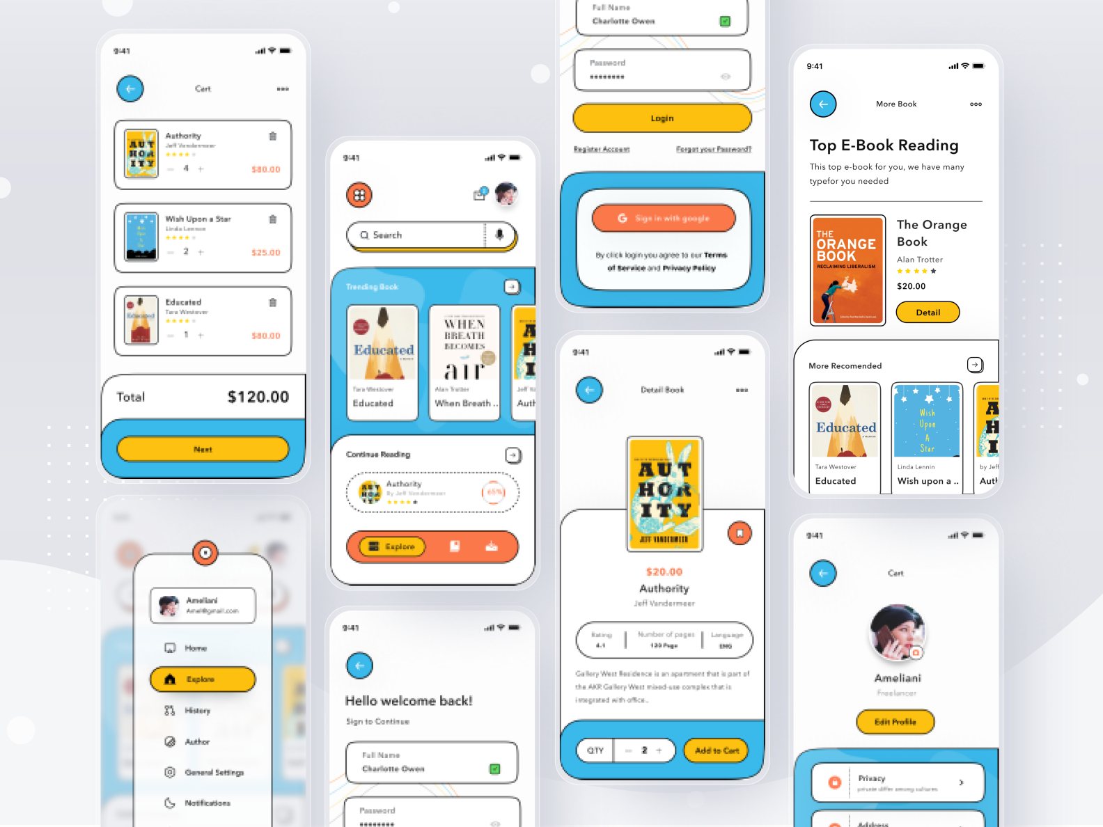 e-Book Reader App by Sulton handaya for Pelorous on Dribbble