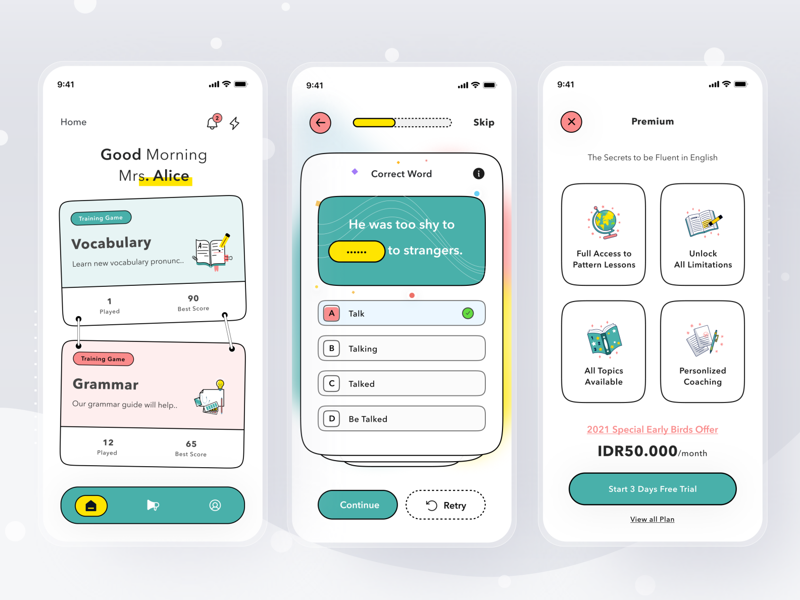 English Learning Platform by Sulton handaya for Pelorous on Dribbble