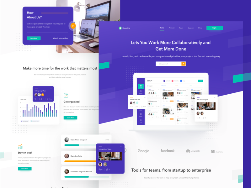 Task Management Landing Page by Sulton hand for Pixelz on Dribbble