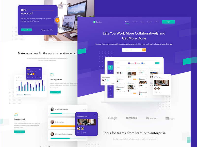 Task Management Landing Page by Sulton handaya for Pixelz on Dribbble